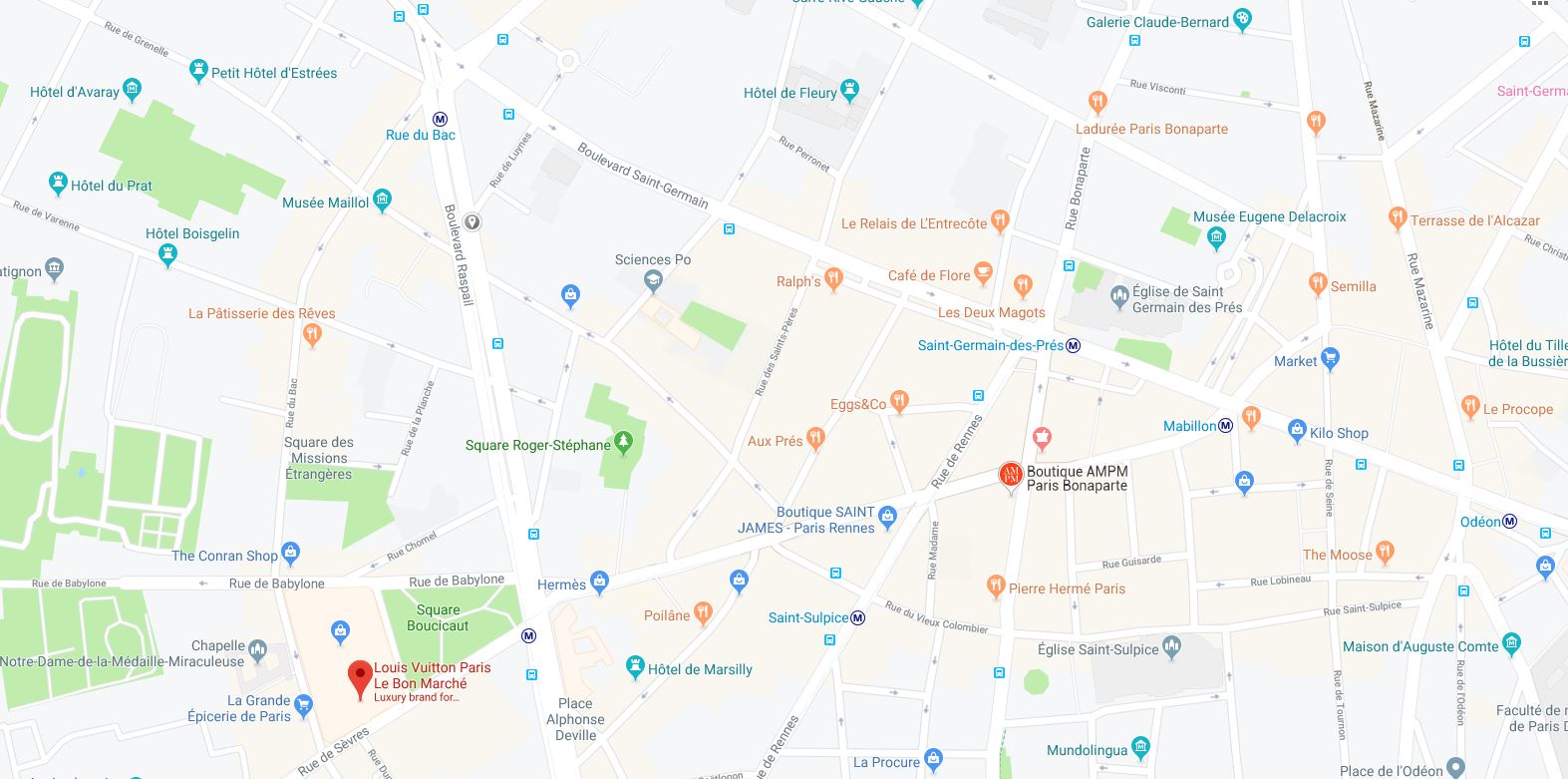 Paris: The Shopping Streets (1) Boulevard Saint Germain, Bon Marché ...